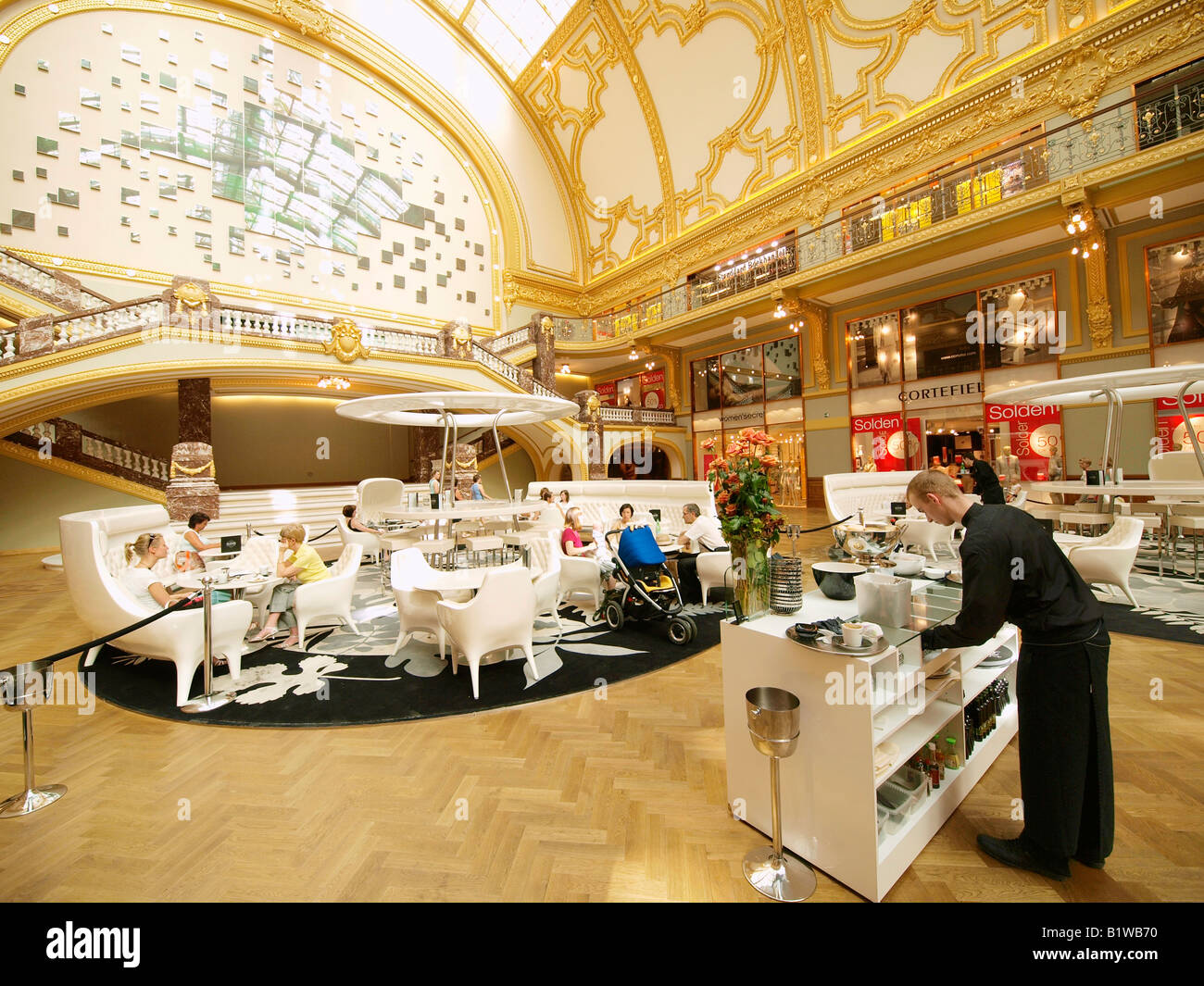 Stadsfeestzaal interior a famous Antwerp shopping hotspot with bar and ...