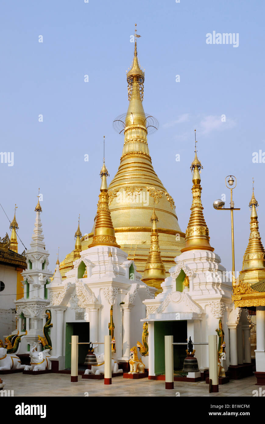 ASIA MYANMAR BURMA BIRMA YANGON YANGOON, SHWEDAGON PAGODA one of the ...