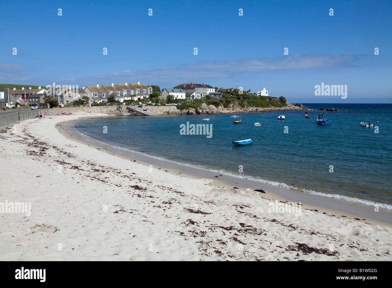 old town beach st marys Isles of Scilly Stock Photo - Alamy