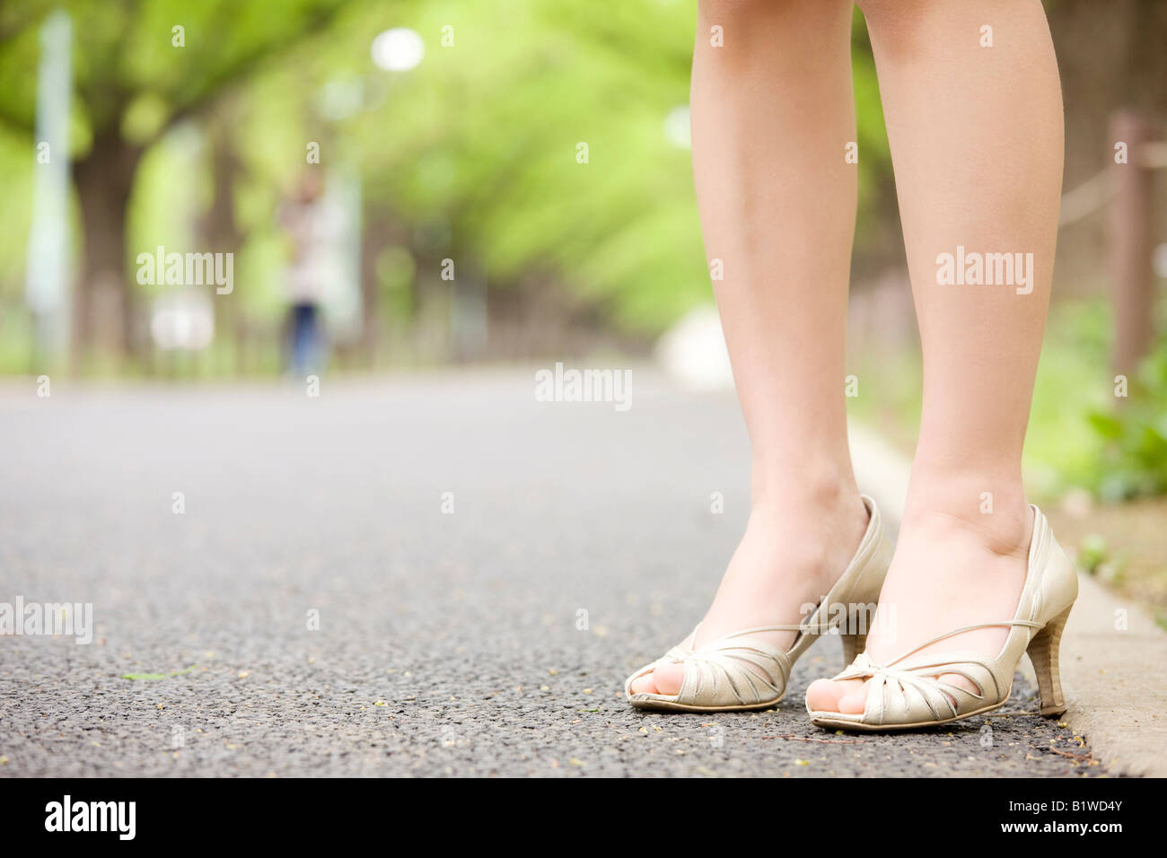 Feet of Japanese young woman Stock Photo - Alamy