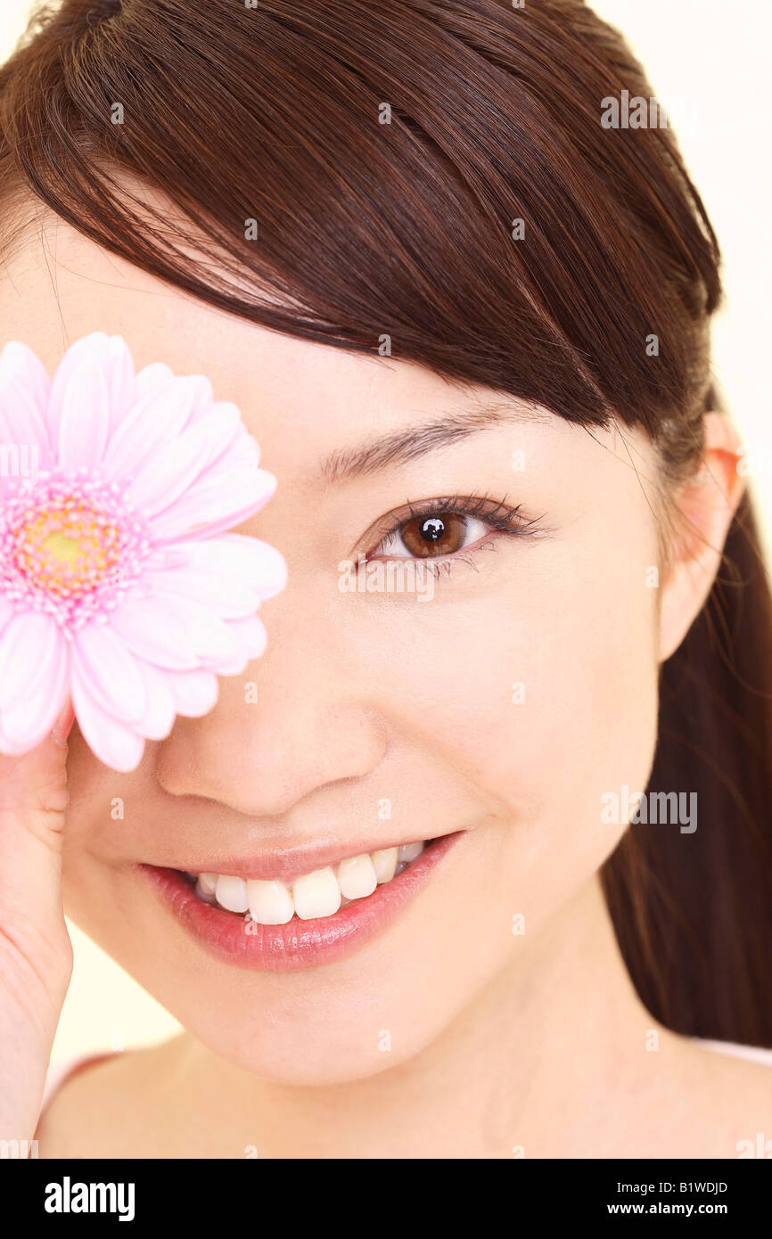 Portrait of Japanese woman Stock Photo - Alamy