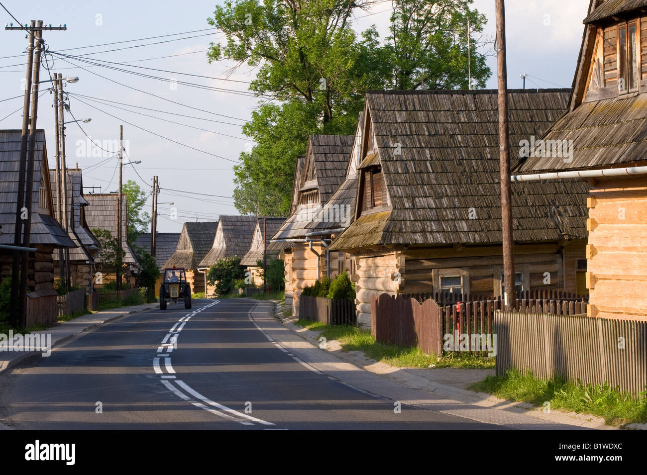Traditional wooden architecture Chocholow Tatra Mountains Podhale ...