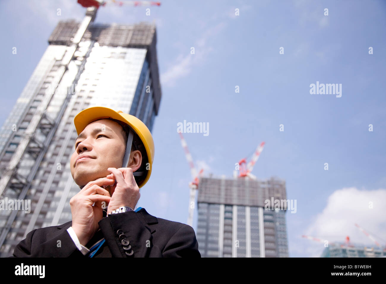 Portrait of Japanese worker Stock Photo - Alamy