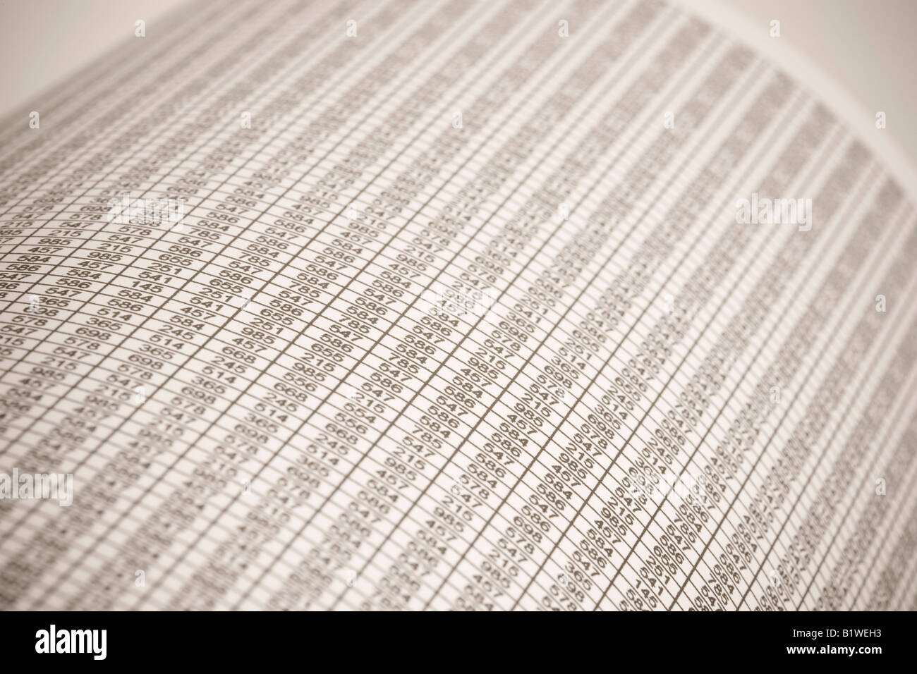 Large group of numerical series on white paper Stock Photo - Alamy