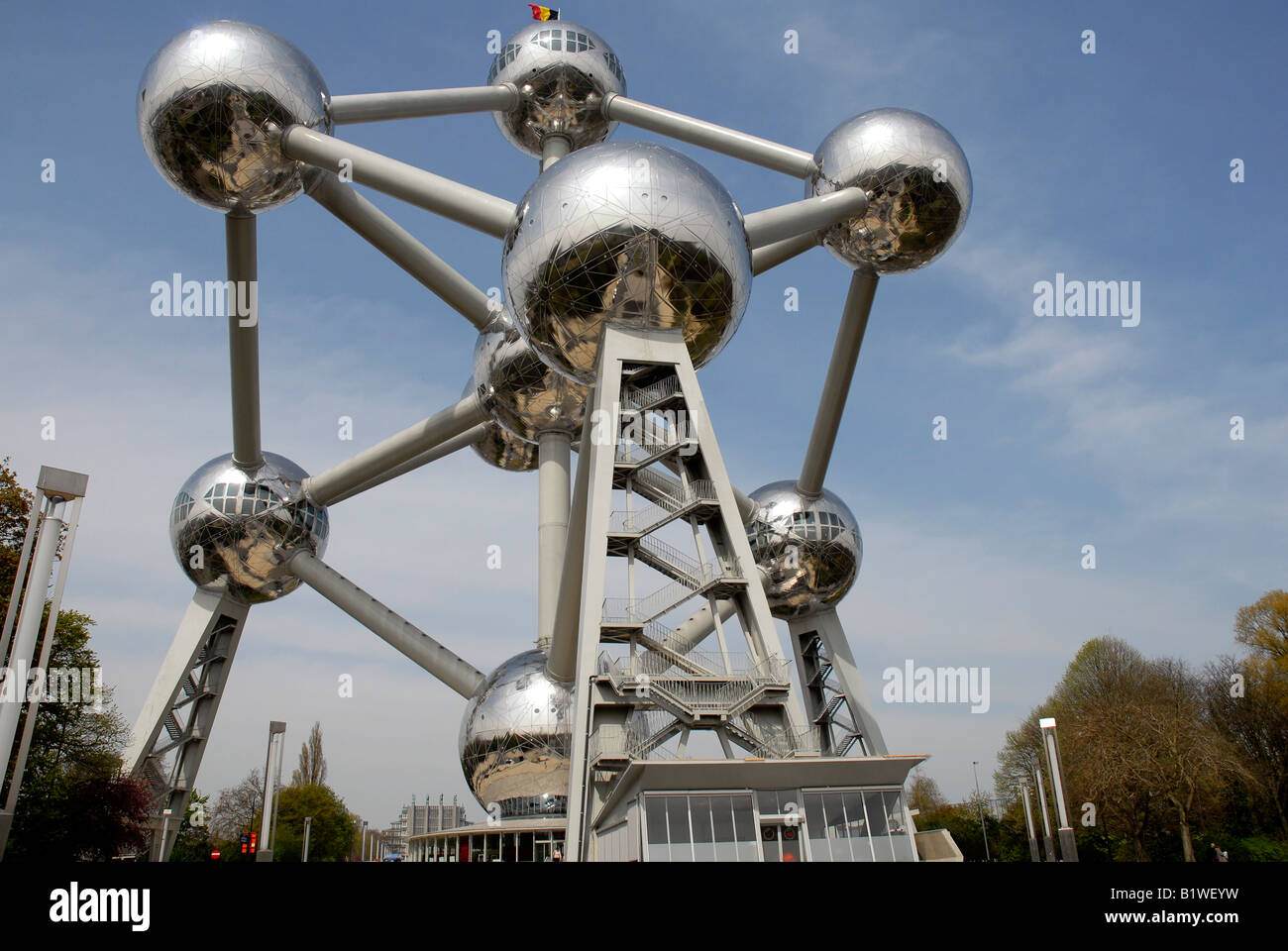 The Atomium is built in 1958 for the world fair in Brussels Belgium The ...