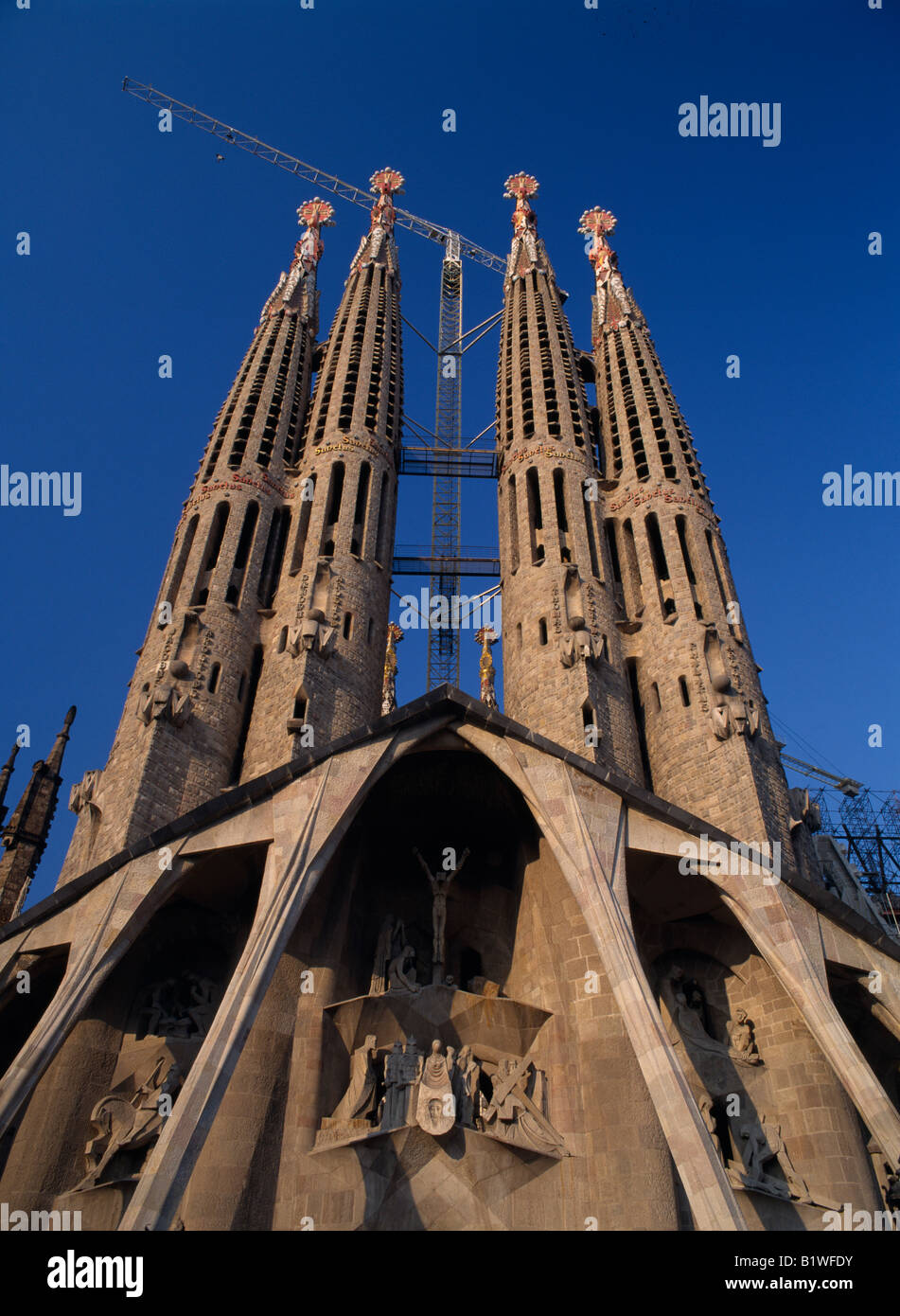 SPAIN Catalonia Barcelona Religion Sagrada Familia Sacred Family ...