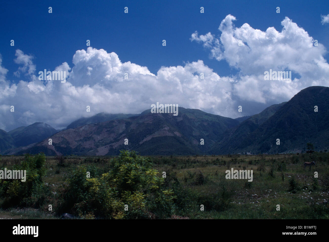 HAITI Caribbean West Indies Hispaniola Island West coast mountain ...