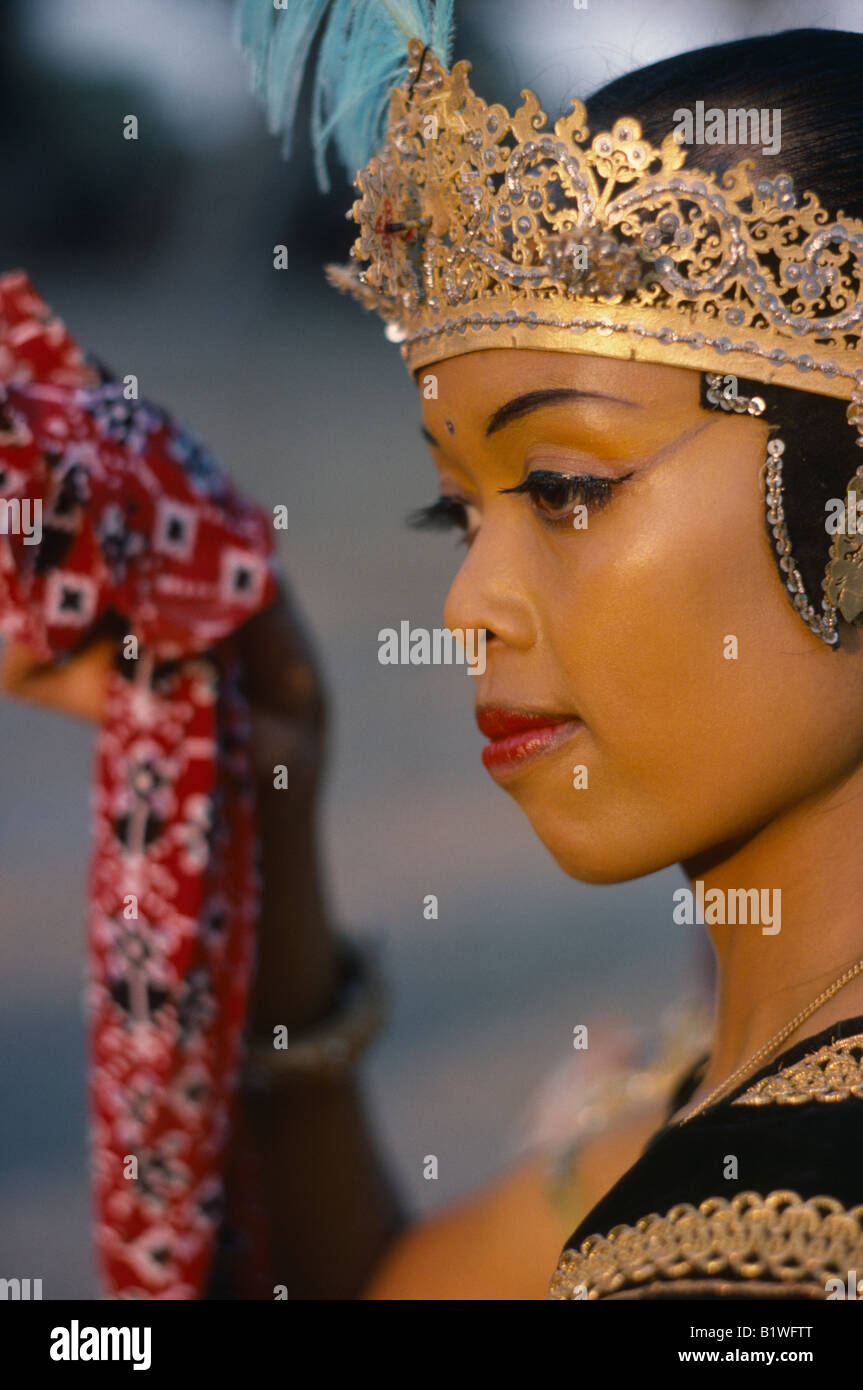 INDONESIA Southeast Asia Java Prambanan Portrait of female Bedoyo ...