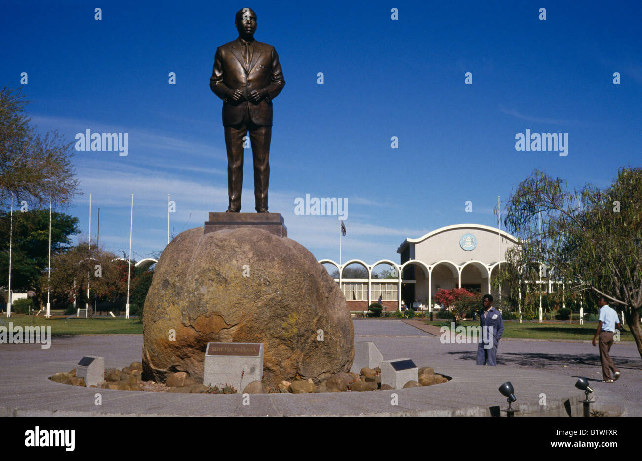 BOTSWANA Southern Africa Garborone Statue of Seretse Khama first ...