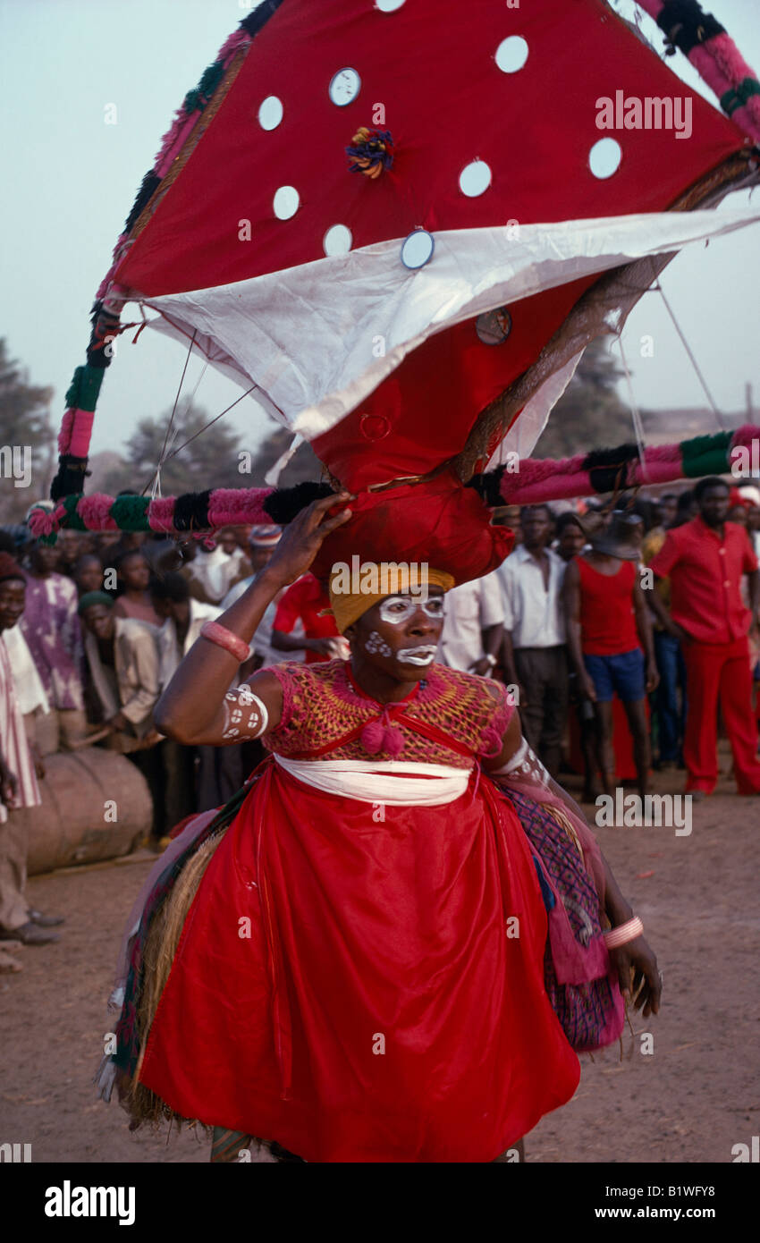 SIERRA LEONE West Africa People Dancer at Soko secret society ...