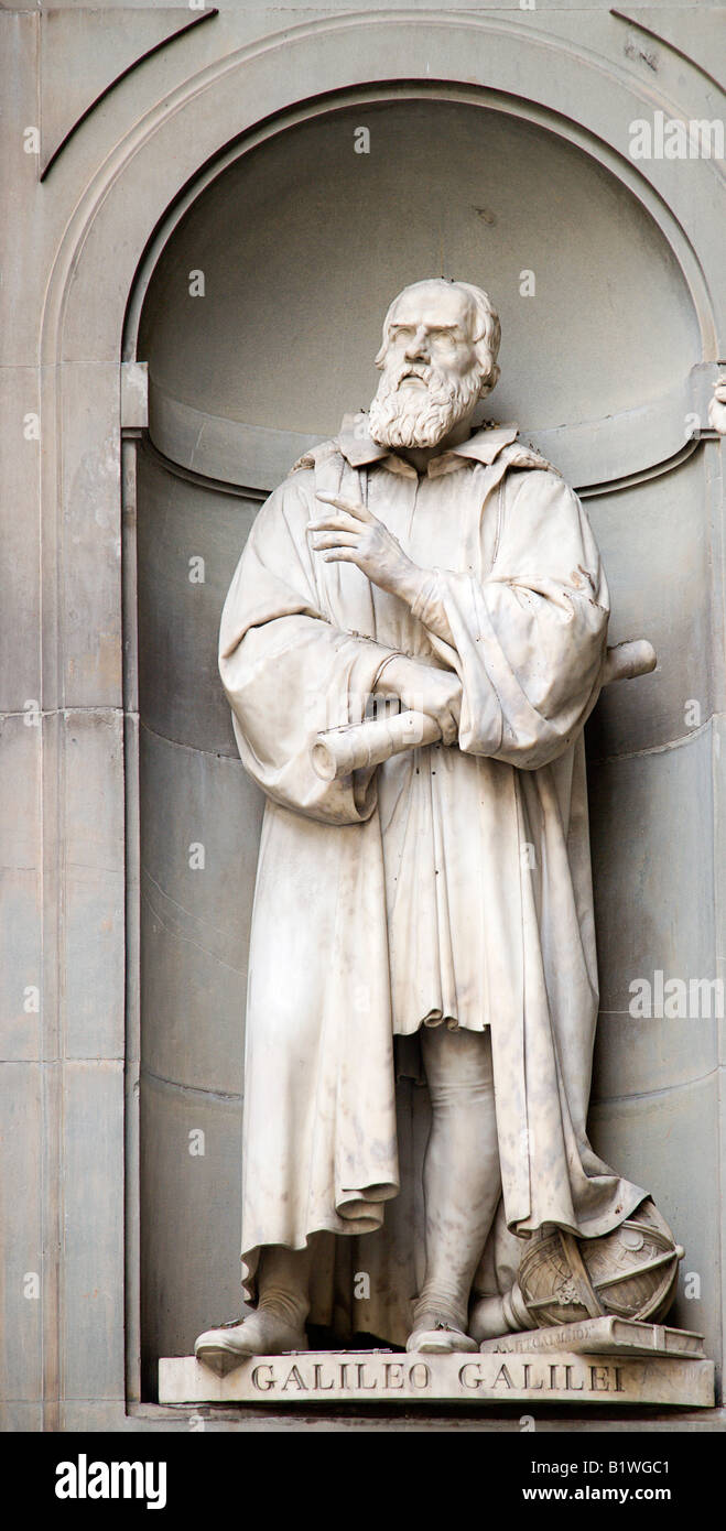 ITALY Tuscany Florence Statue of physicist, mathematician, astronomer ...