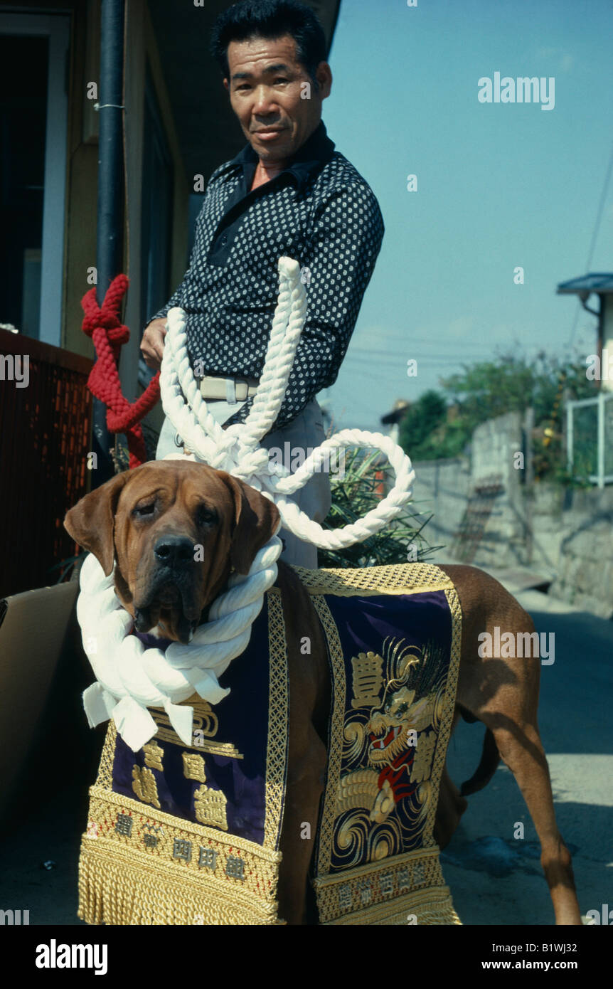 JAPAN People Yakuza Portrait of gangster boss with his champion ...