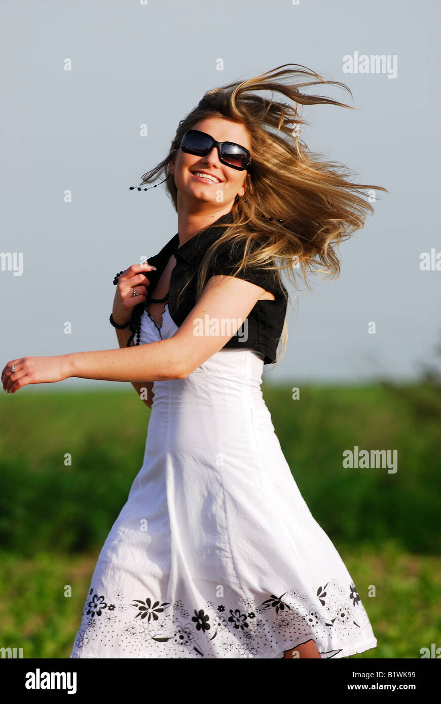 young girl walking Stock Photo - Alamy