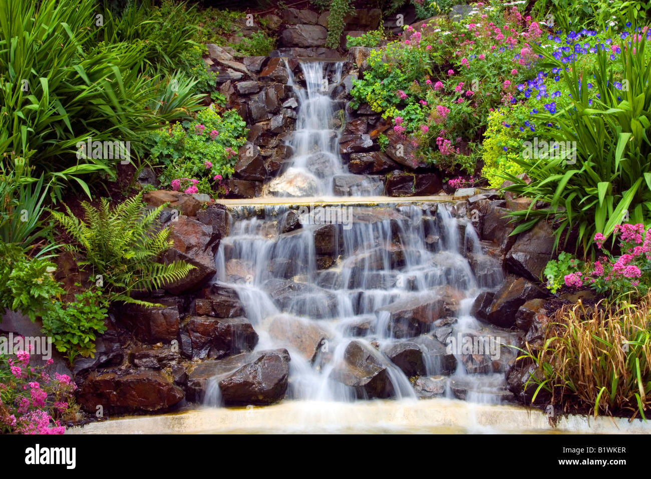 water feature, Fougeres, France Stock Photo - Alamy