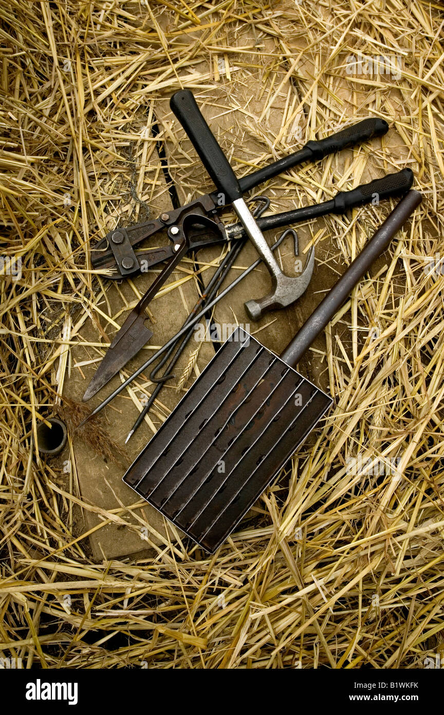 Thatchers tools of the trade Stock Photo - Alamy