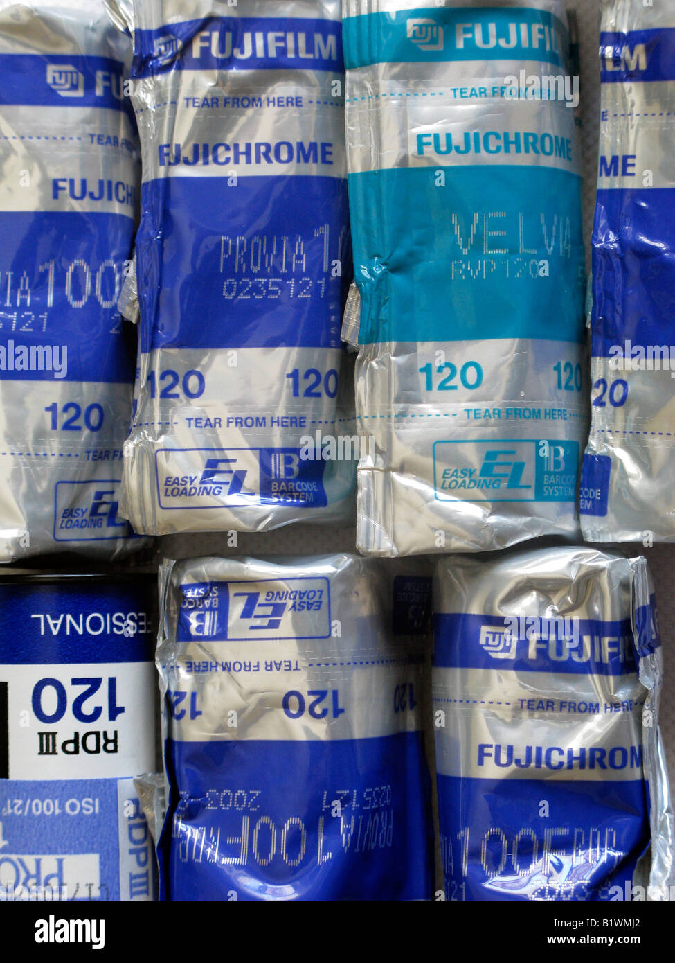 Rolls of unexposed slide film Stock Photo - Alamy