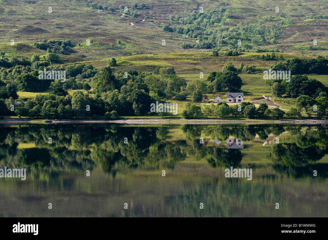 Loch Eil and reflections. Lochaber, Highland, Scotland Stock Photo - Alamy