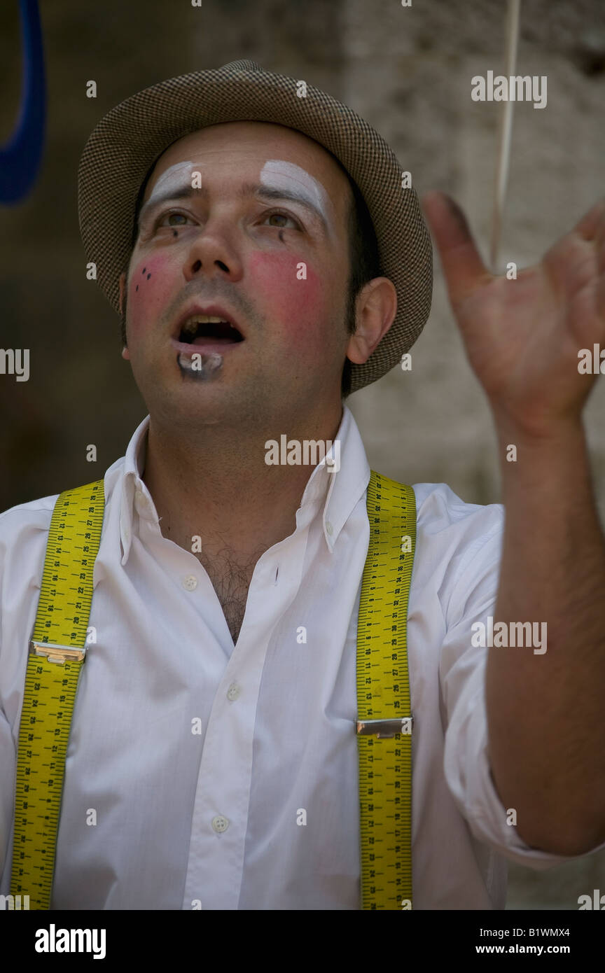 Gianni the Fire Eating Clown - Tuscan Street Performer San Gimignano ...