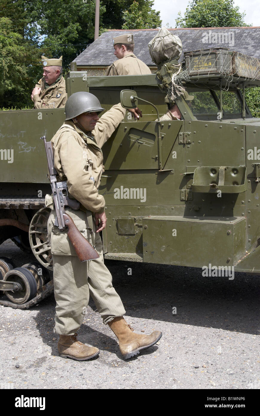 Us army half track wwii hi-res stock photography and images - Alamy