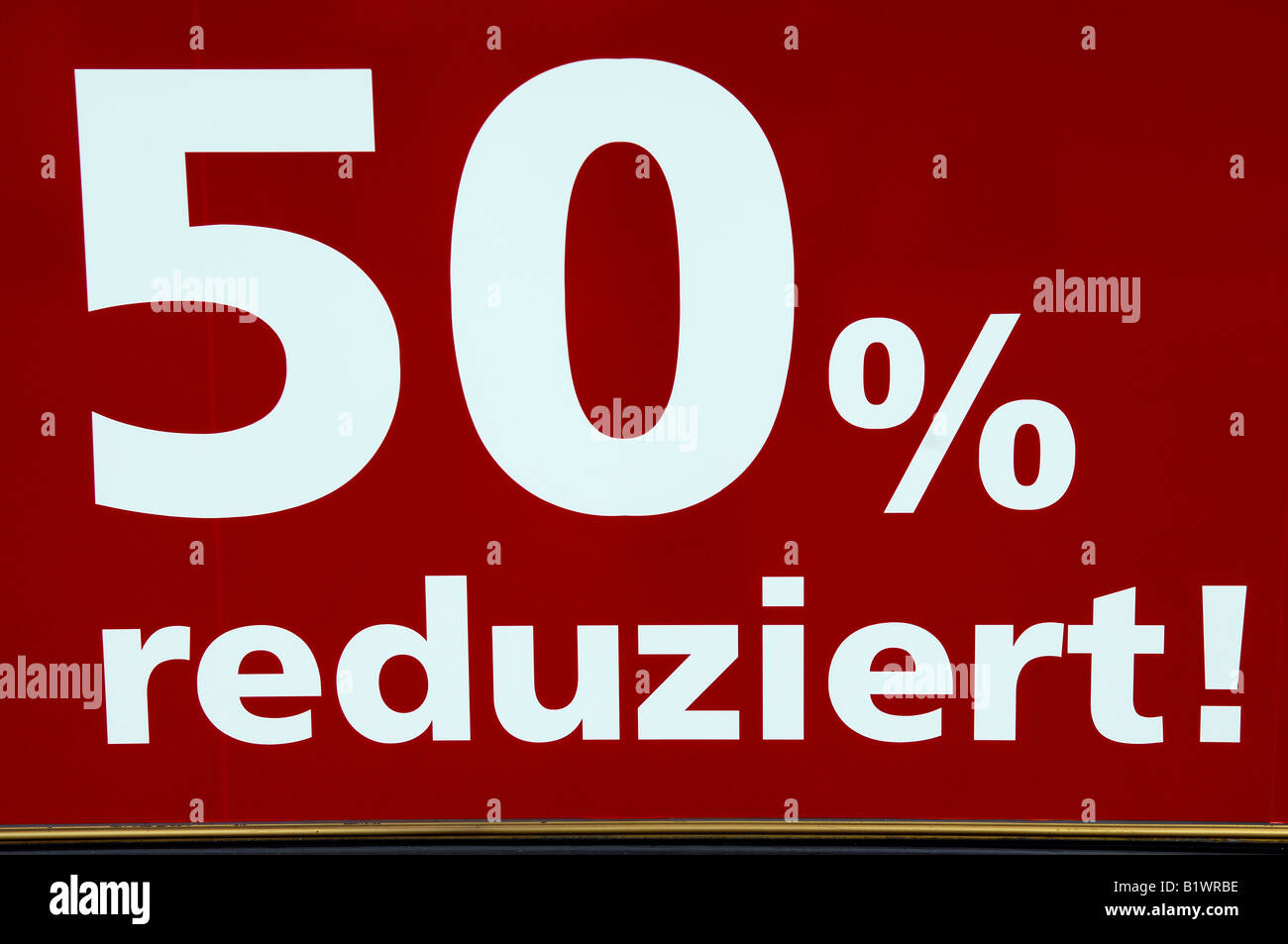 reduziert 50 percent reductions sale shopping german deutschland ...