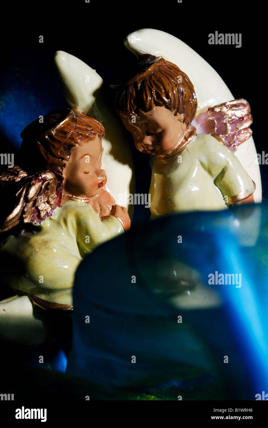 angels on the moon.sleeping Stock Photo - Alamy