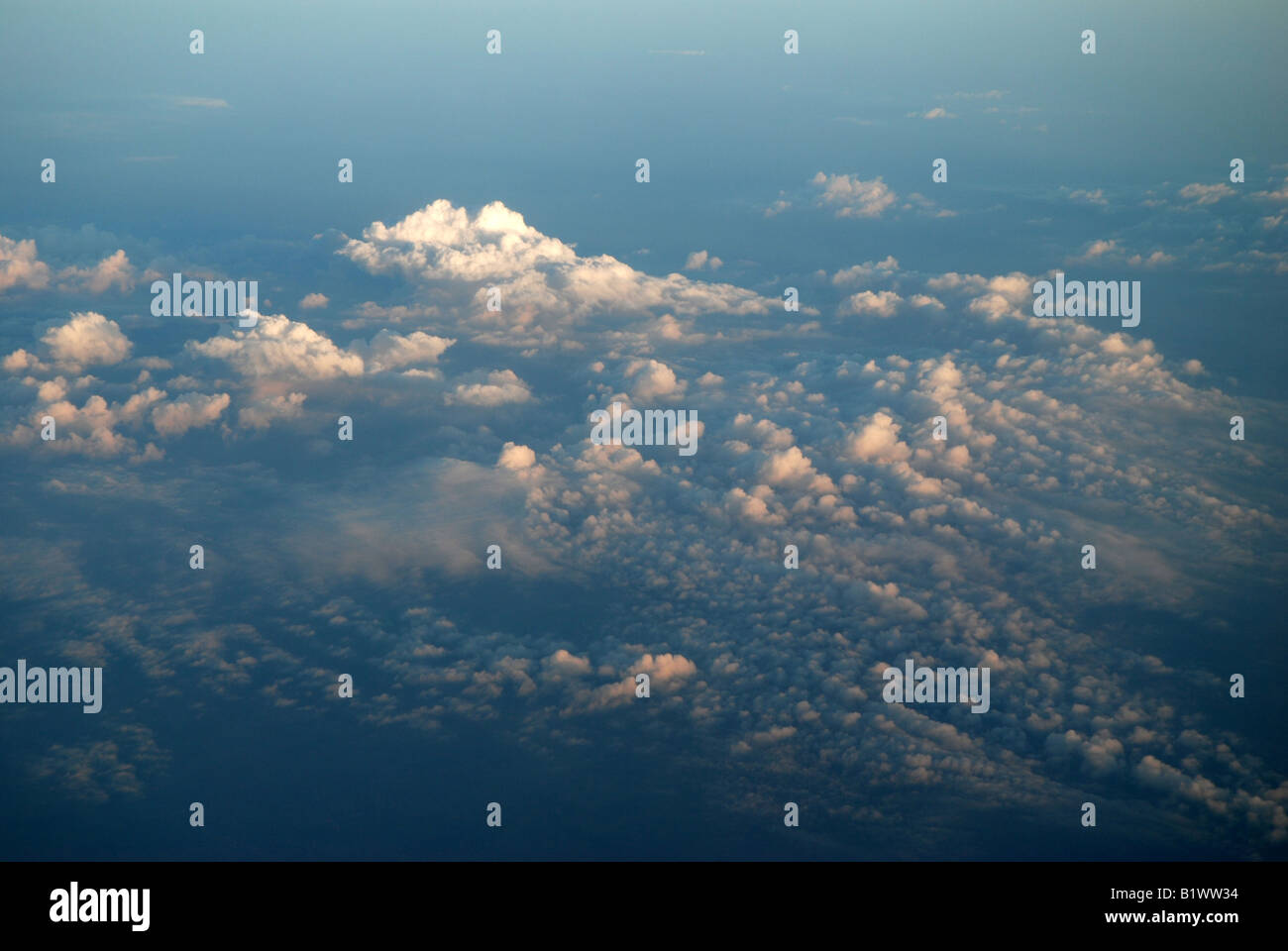 Morning view from airplane window Stock Photo - Alamy