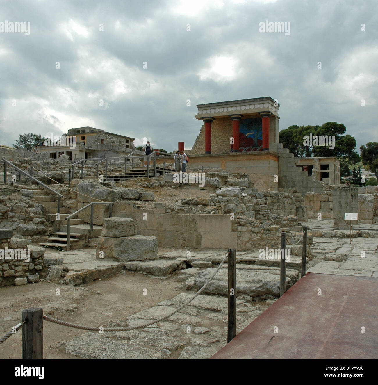 Landscape view of Knossos Crete Greece Stock Photo - Alamy