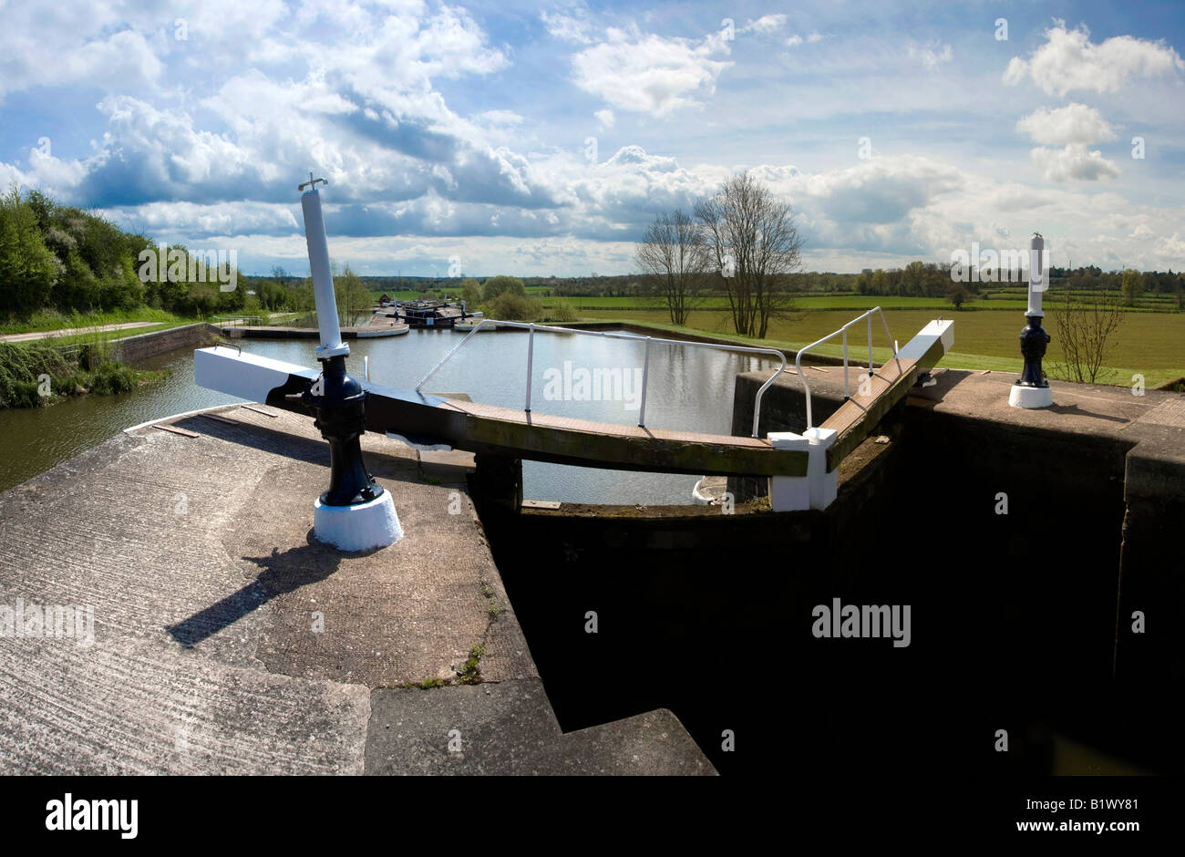 Knowle locks on the grand union canal warwickshire midlands england uk ...