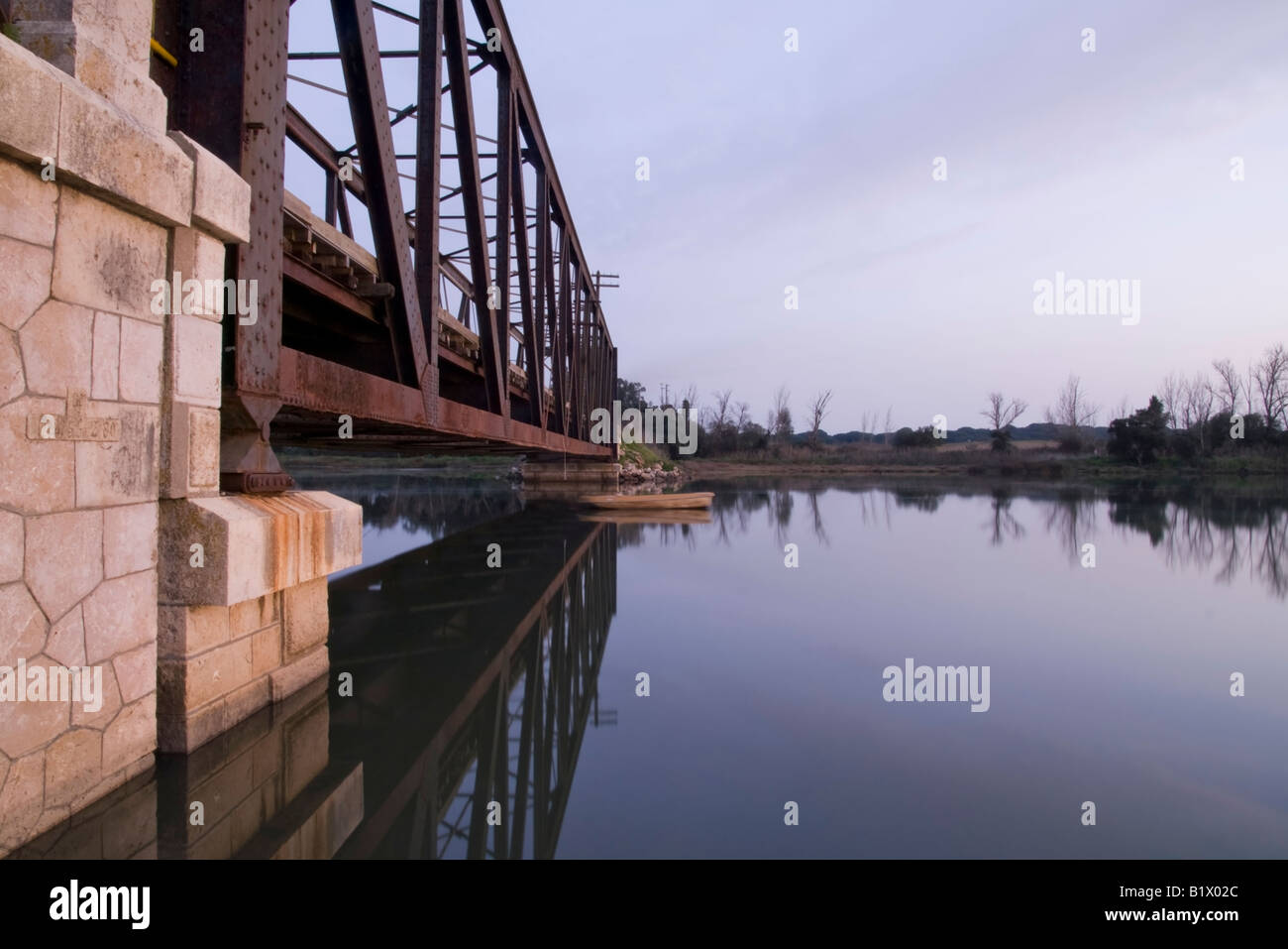 Bridge over river Sado Stock Photo - Alamy