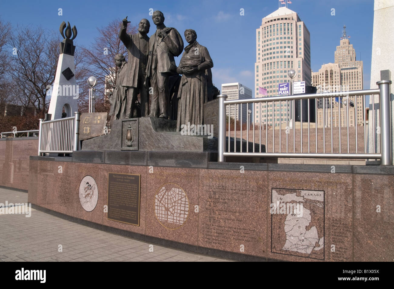Monument to the Underground railroad - Detroit Stock Photo - Alamy