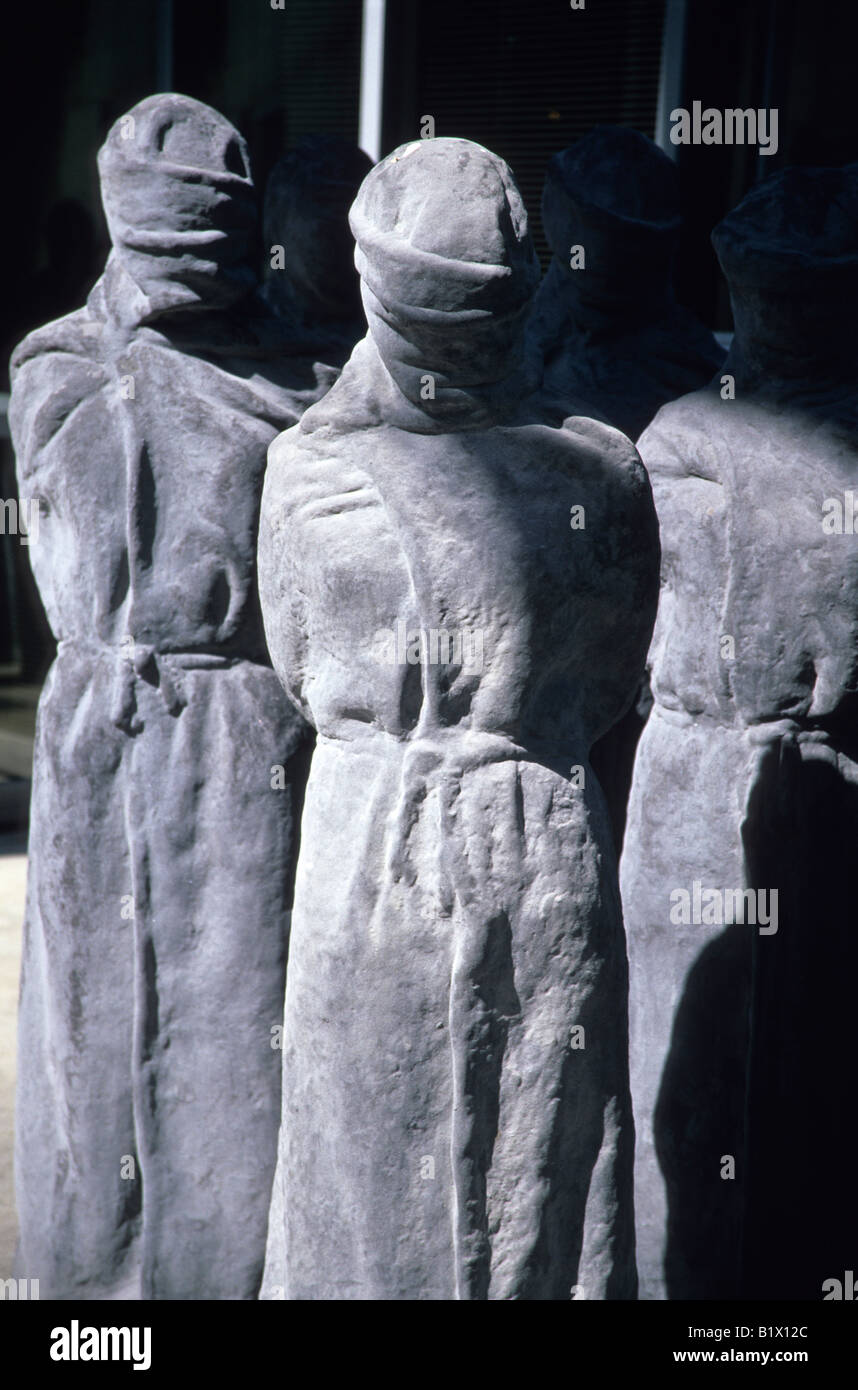 Statues in front of the ICRC museum, Geneva, Switzerland Stock Photo ...