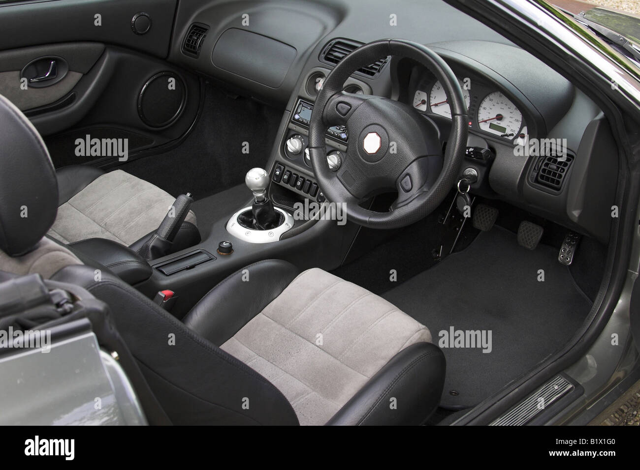 A modern sports car interior Stock Photo - Alamy