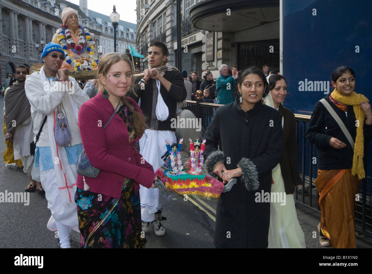 Hare Krishna Gaura Purnima procession around Central London celebrating ...