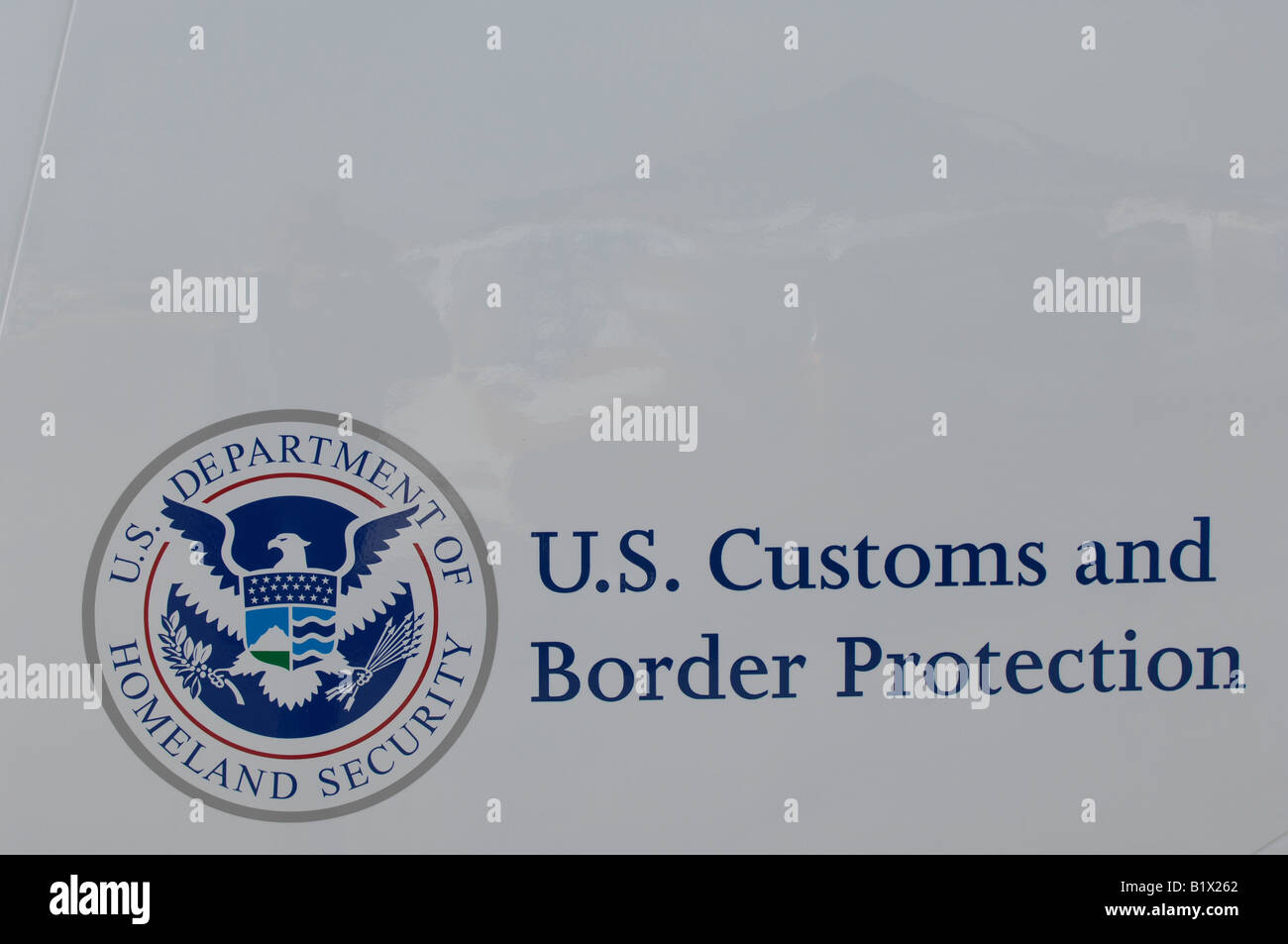 US Customs and Border Protection Vehicle insignia Stock Photo - Alamy