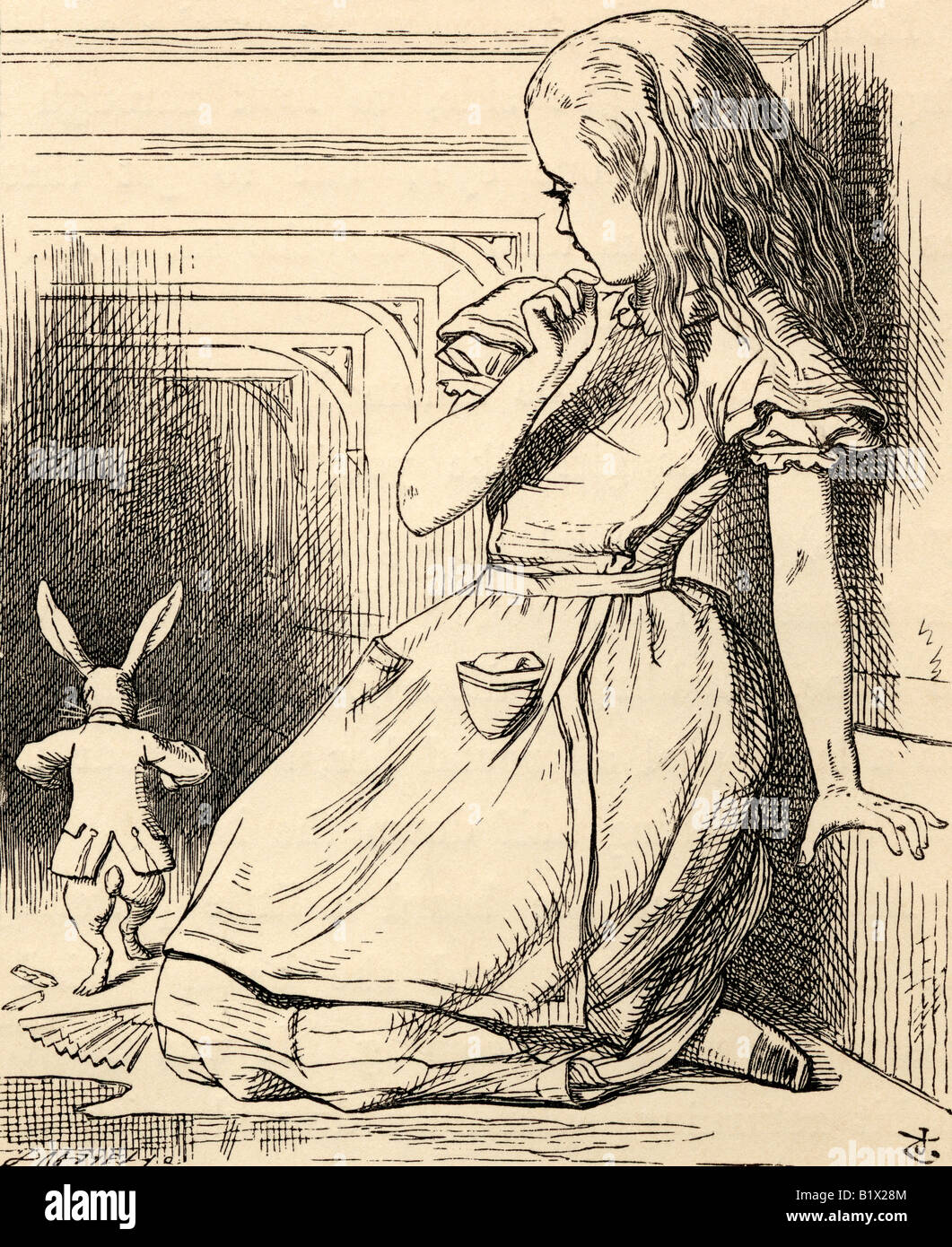 White rabbit alice hi-res stock photography and images - Alamy