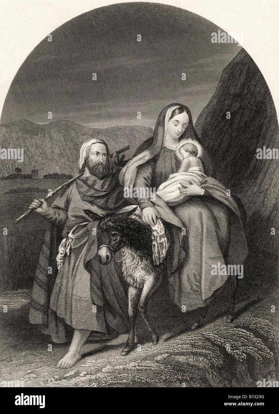 Flight joseph mary jesus egypt hi-res stock photography and images - Alamy