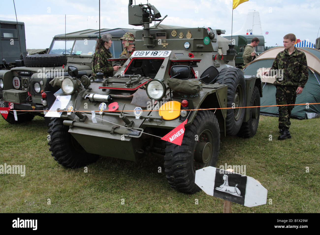 Armoured Armored Car military vehicle Stock Photo - Alamy