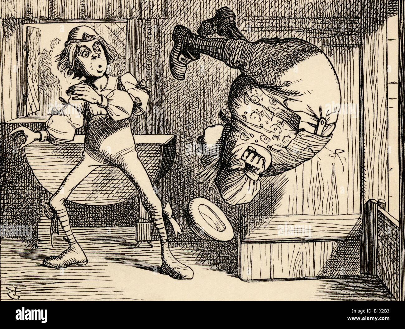 Father William does a back somersalt Stock Photo - Alamy