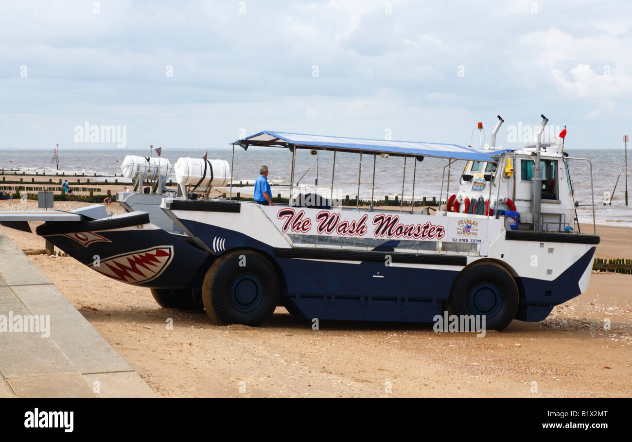 The "Wash Monster", an amphibious vehicle for tourist trips, on ...