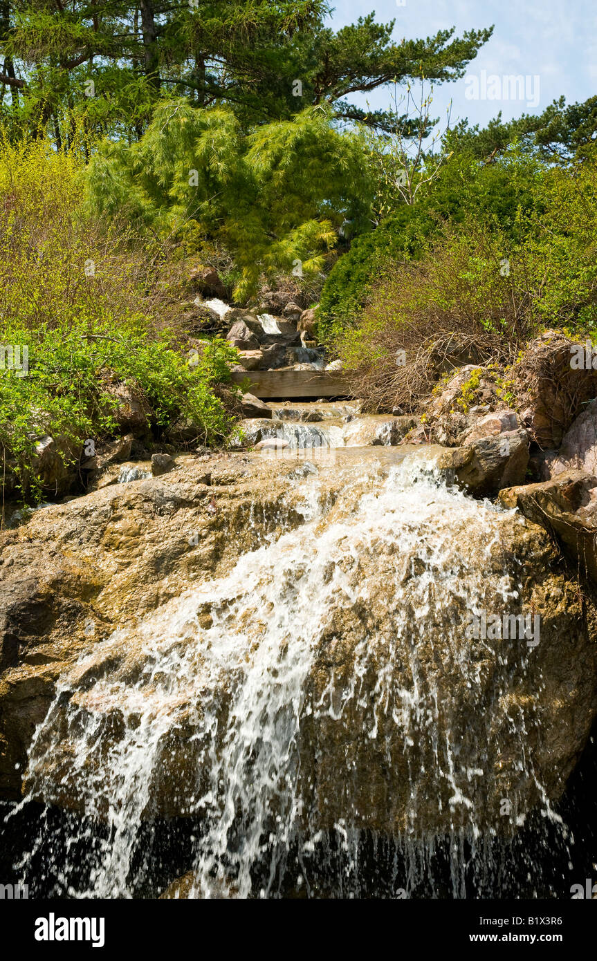 Waterfall over rocks Stock Photo - Alamy