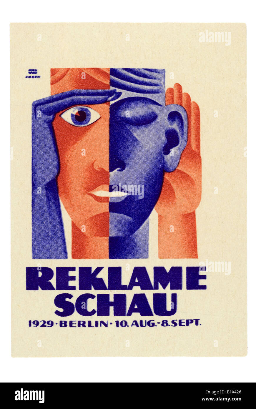 Reklameschau, 1929 Berlin, 10. Aug. - 8. Sept Stock Photo - Alamy