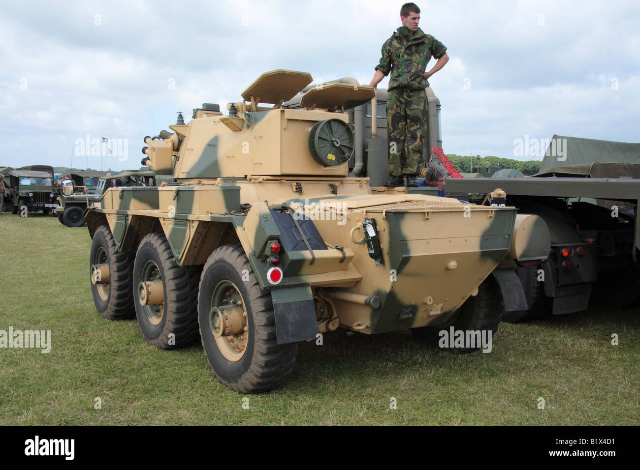 Alvis Saladin 6x6 armoured armored car Stock Photo - Alamy