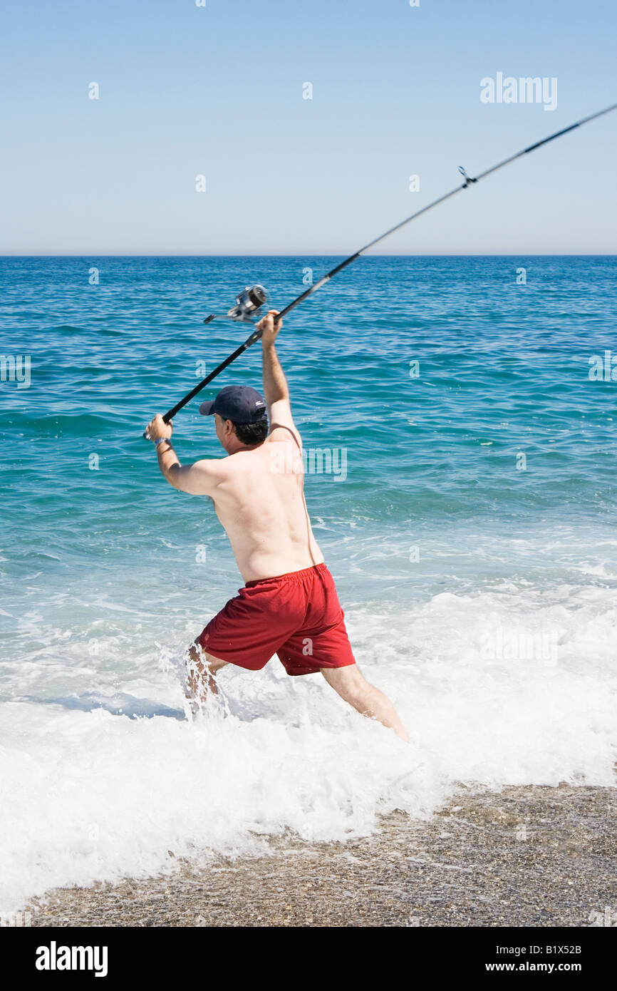Male sea fishing hi-res stock photography and images - Alamy