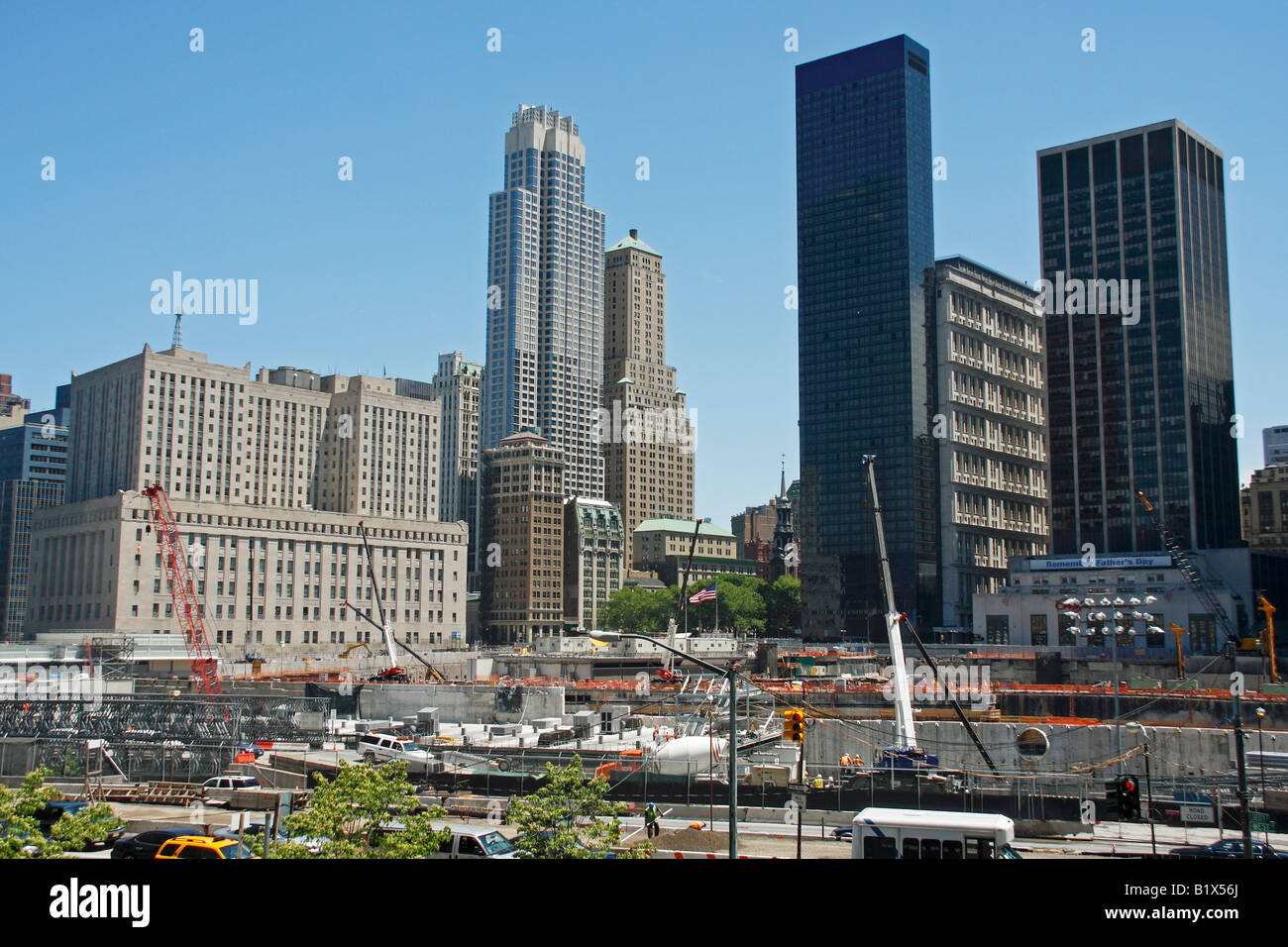 Ground Zero construction site - New York City, USA Stock Photo - Alamy