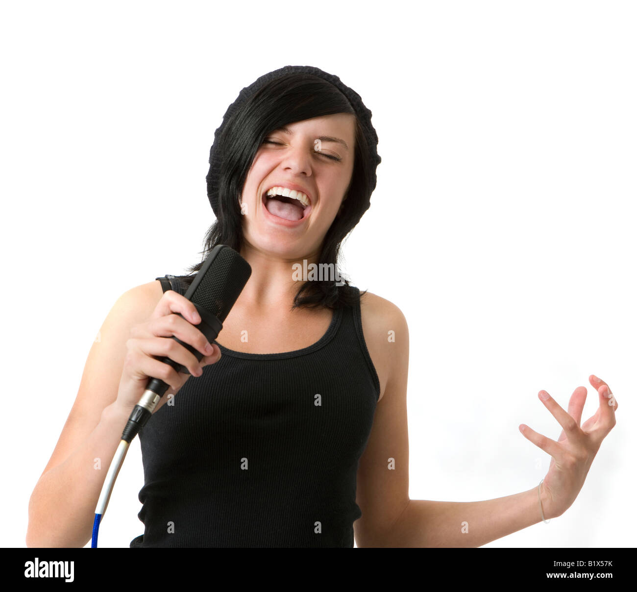 Hand Holding Microphone Cut Out High Resolution Stock Photography and ...