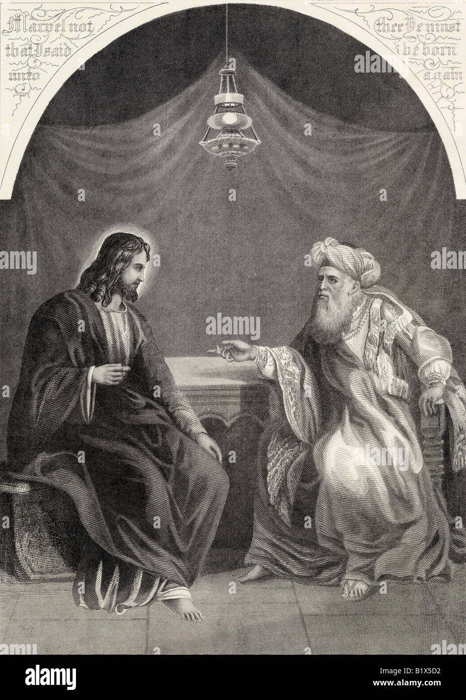 Modern Art Jesus And Nicodemus