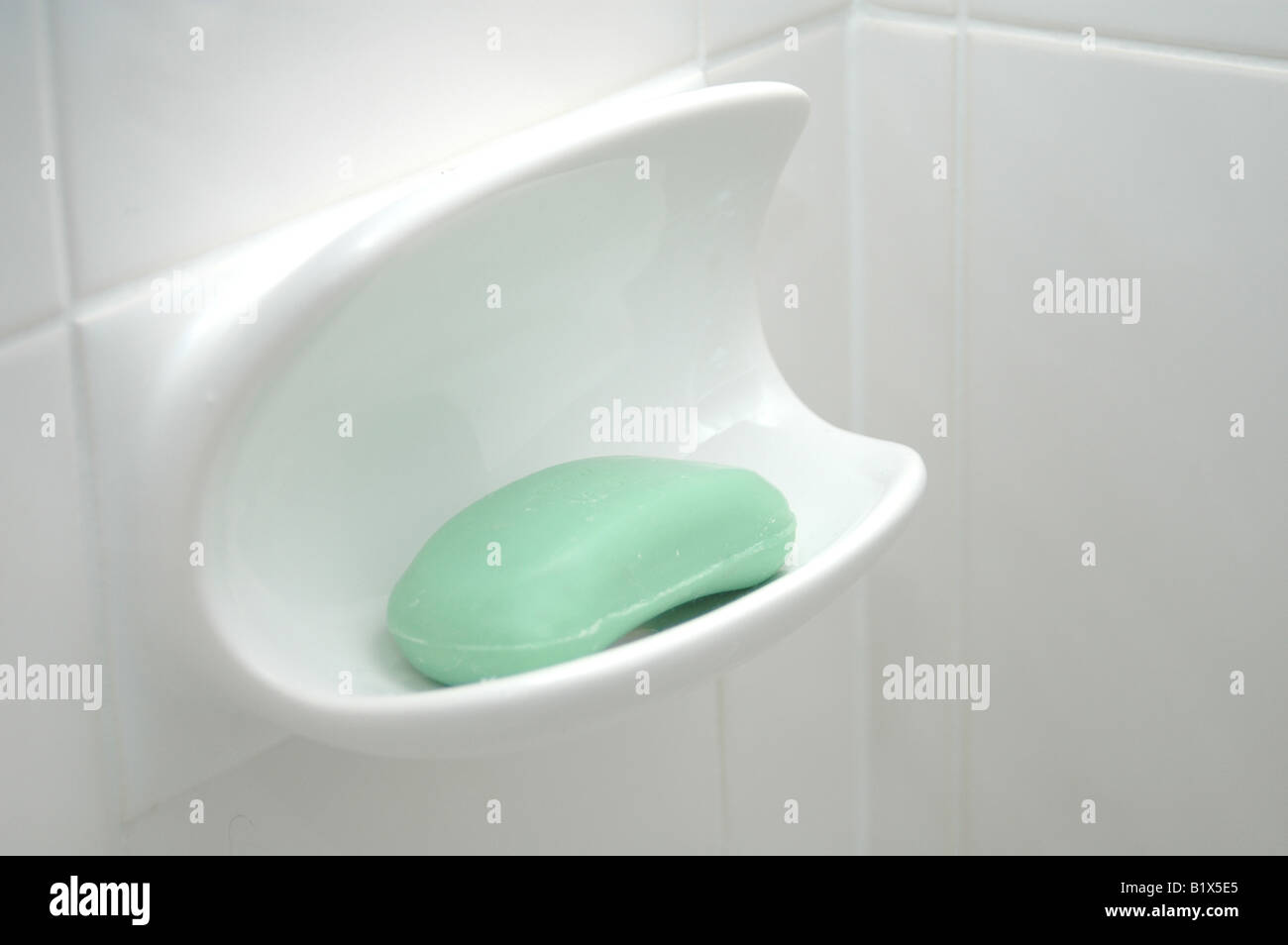Shower recess soap holder Stock Photo - Alamy