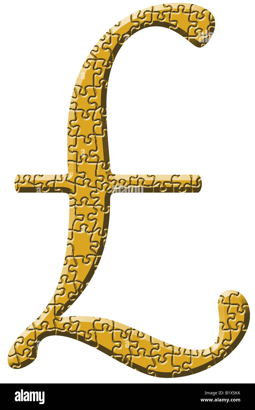 United Kingdom currency pound sign illustration Stock Photo - Alamy