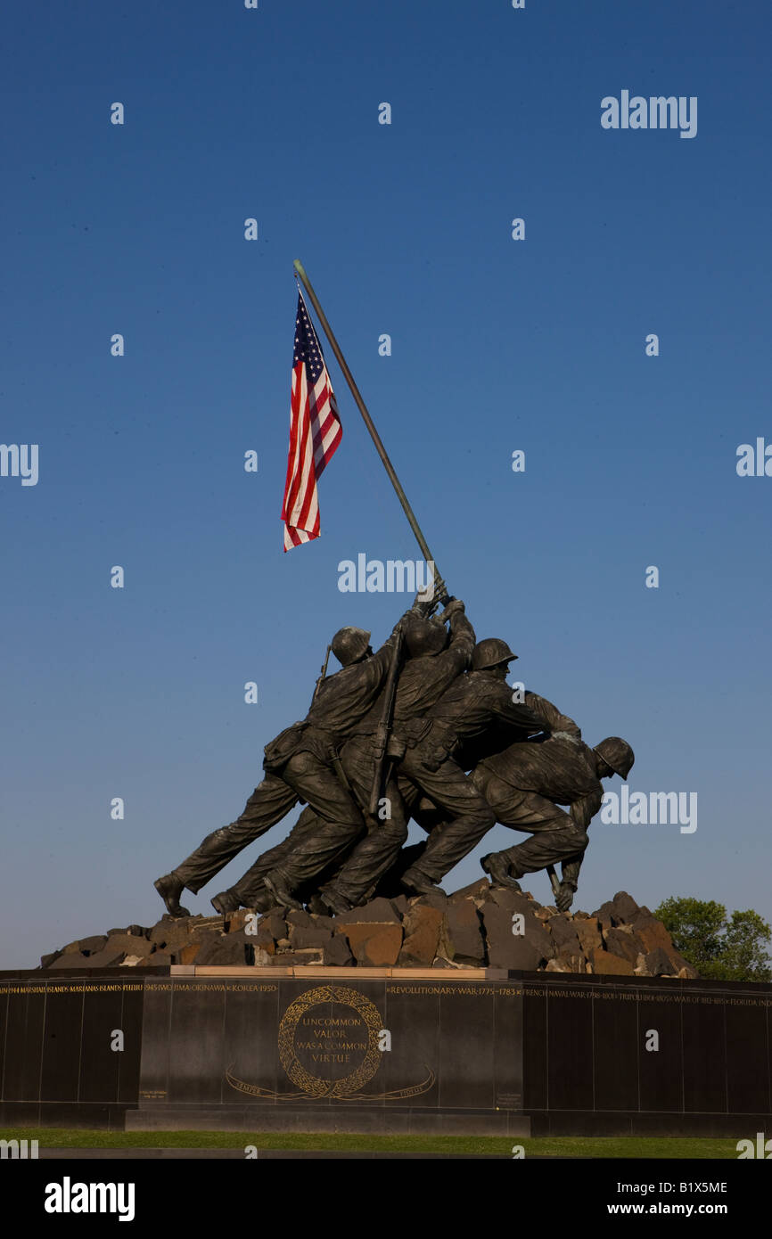 The Marine Corps War Memorial is a military memorial statue located ...