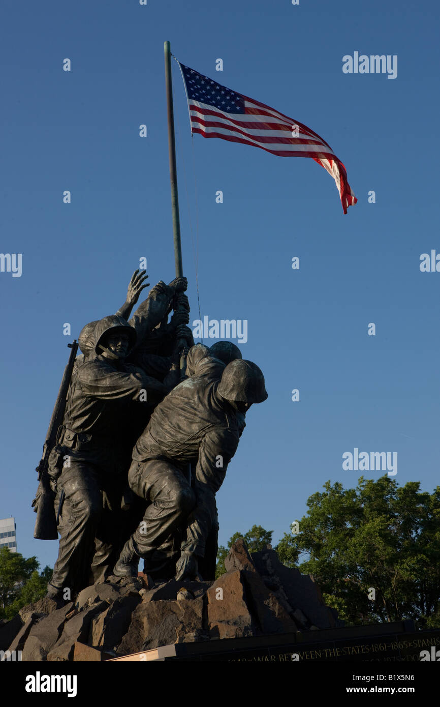 The Marine Corps War Memorial is a military memorial statue located ...